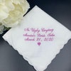 In Memory of Funeral Handkerchief With a Straight Edge Available in ...