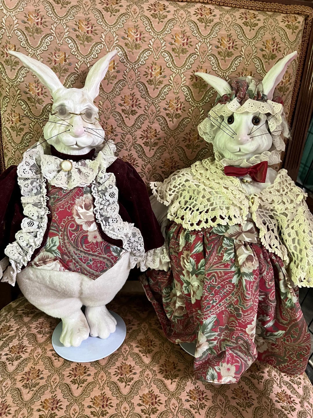 Vintage English Manor Rabbit Set - Etsy
