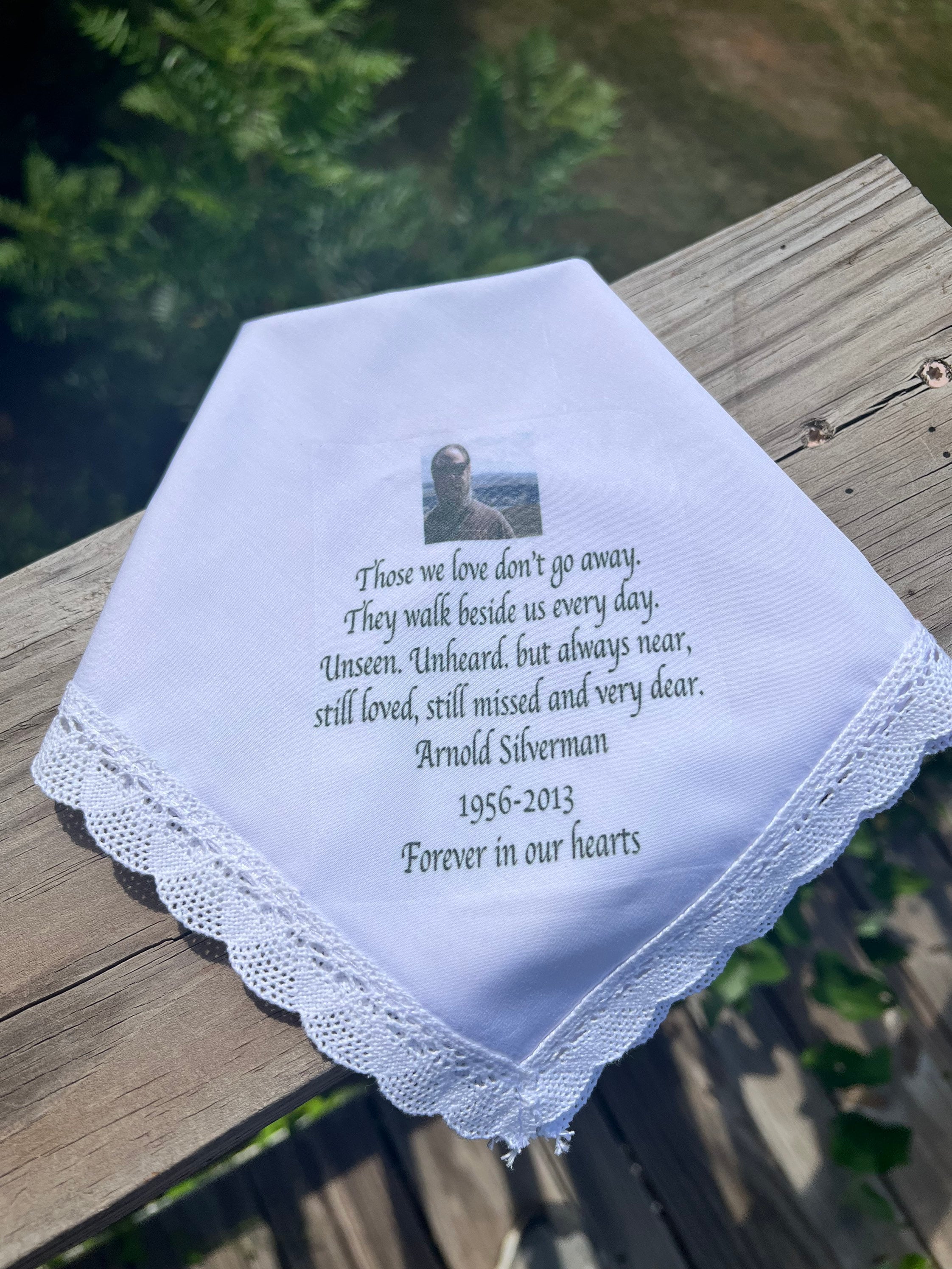 Memorial Handkerchief Personalized - Etsy