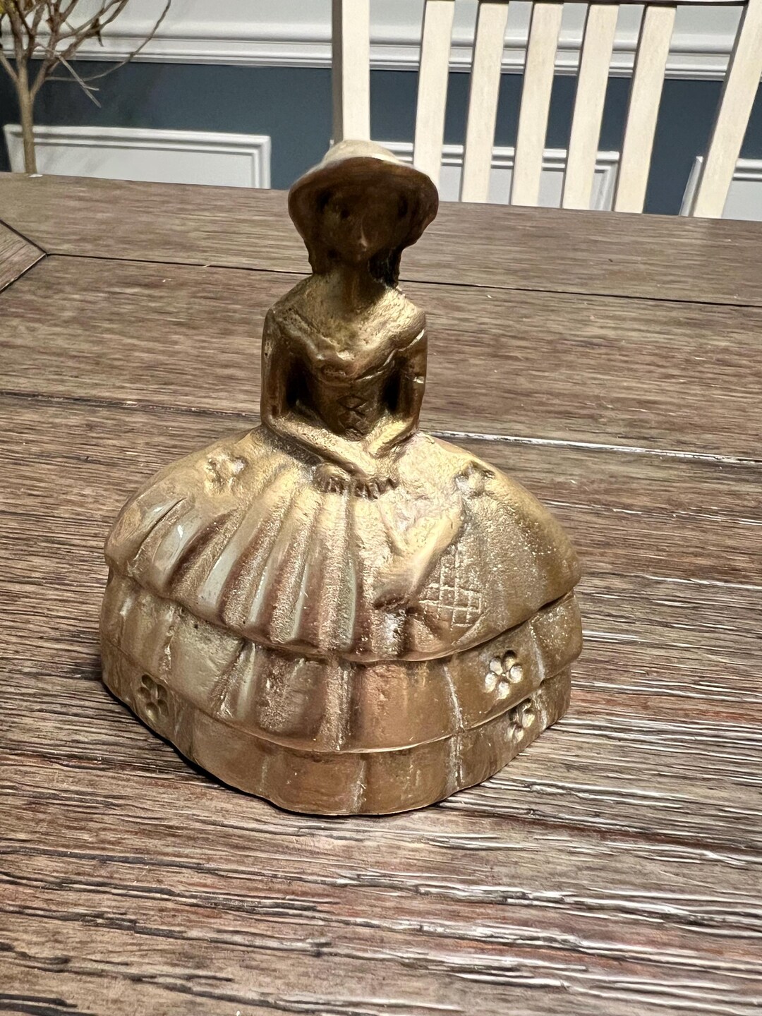 Antique Victorian Dinner Bell Girl Woman Figurine Brass Hand Bell - Etsy