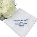 Hand Written Embroidered in Memory of Funeral Handkerchief With a ...