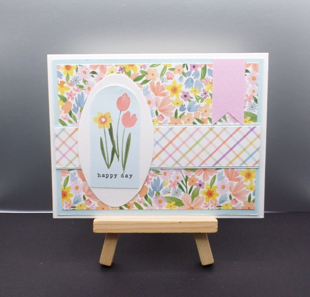 Happy Day Greeting Card-thinking of You Card-spring Floral Card ...