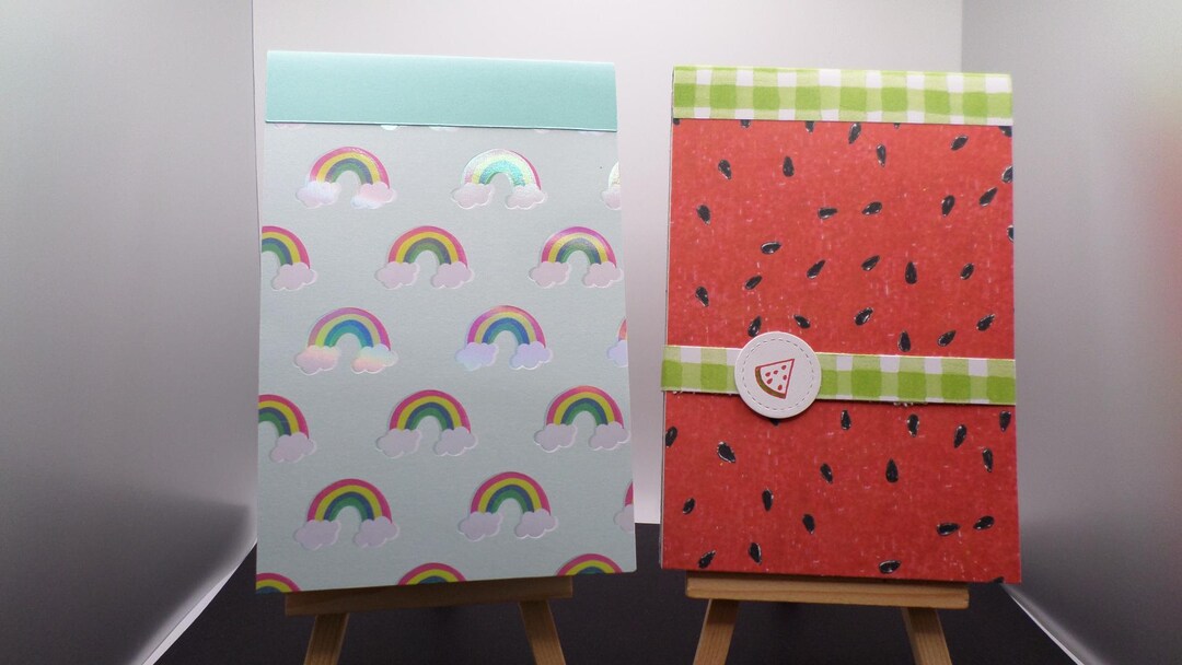 4x6 Notepads-rainbow-watermelon-spring - Etsy