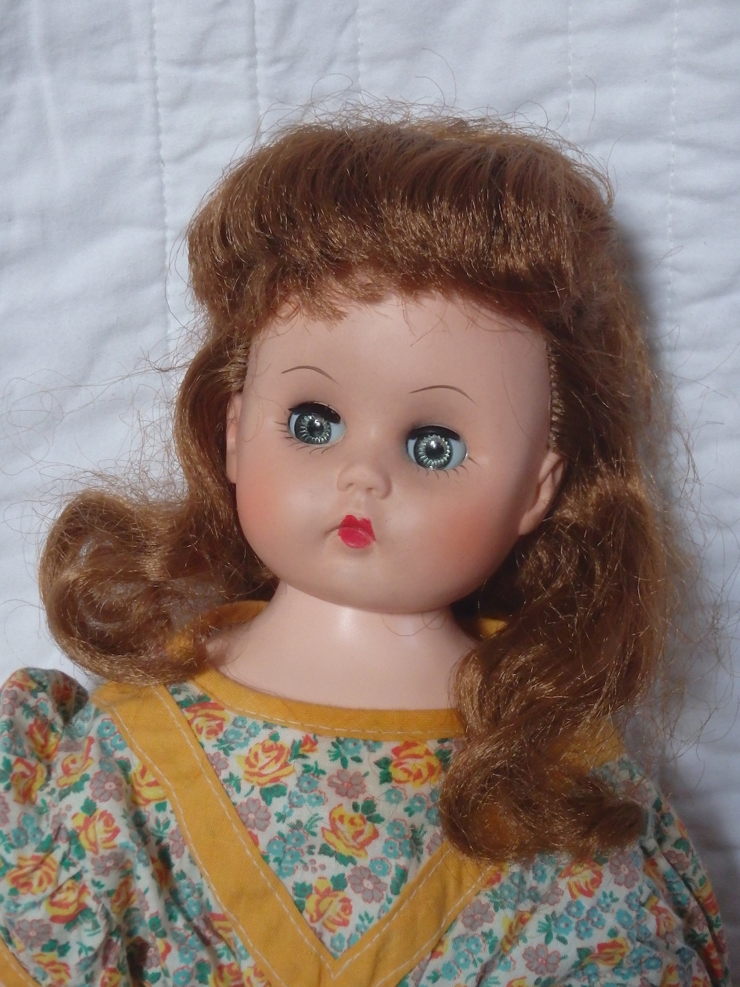Vintage Eegee Girl Doll 17.5" Tall, Hard Plastic Body, Rubber Face ...