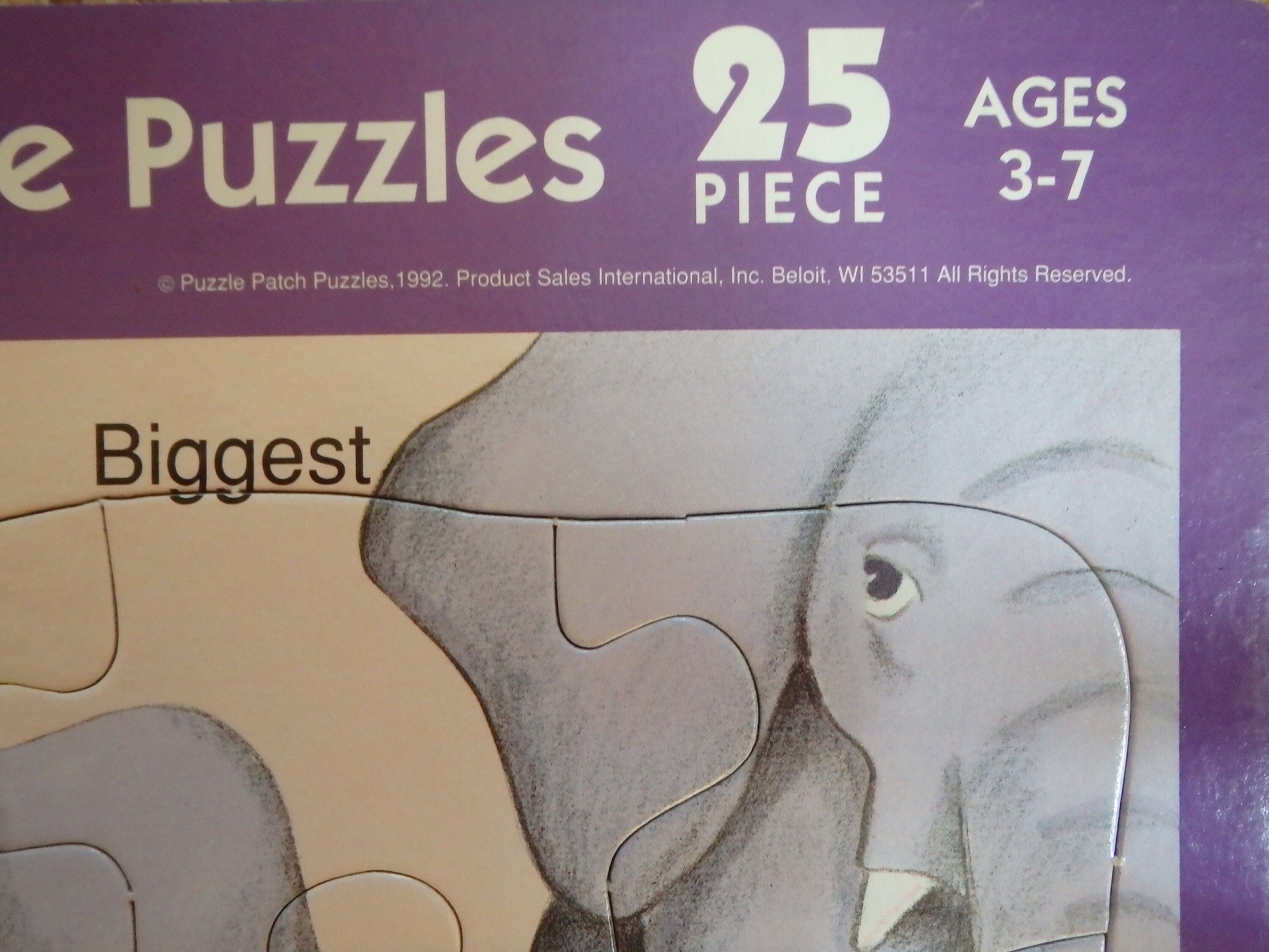 Puzzle Patch Picture Puzzles 25 piece ages 3-7 1992 | Etsy