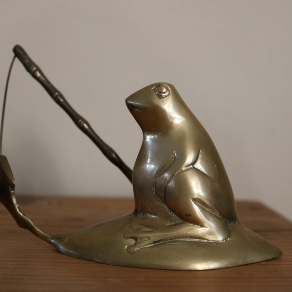 Brass Frog - Etsy