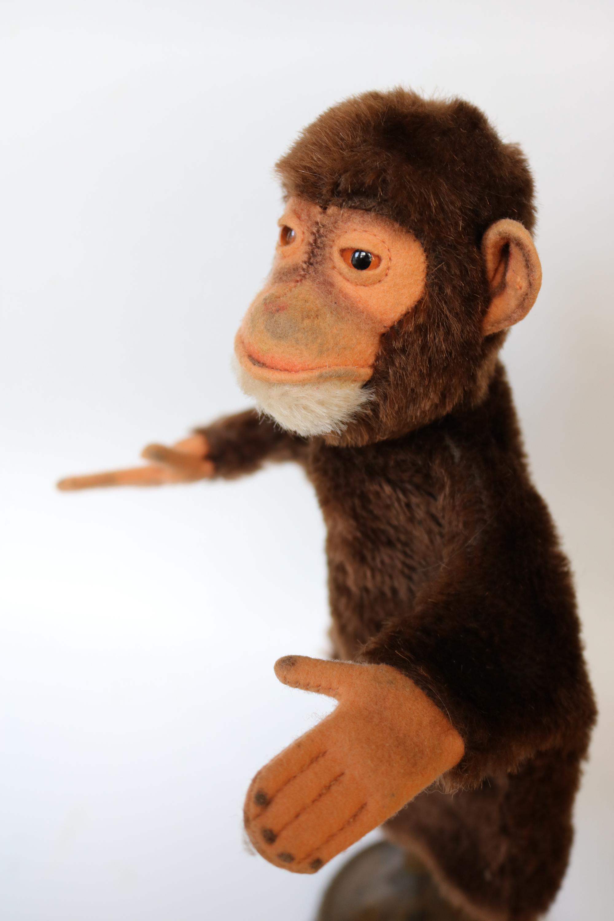 Vintage Steiff Mohair Jocko Monkey Chimpanzee 1950's Hand Glove Puppet ...