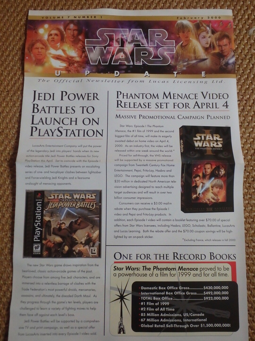 New STAR WARS Update: the Official Newsletter From Lucas Licensing Ltd ...