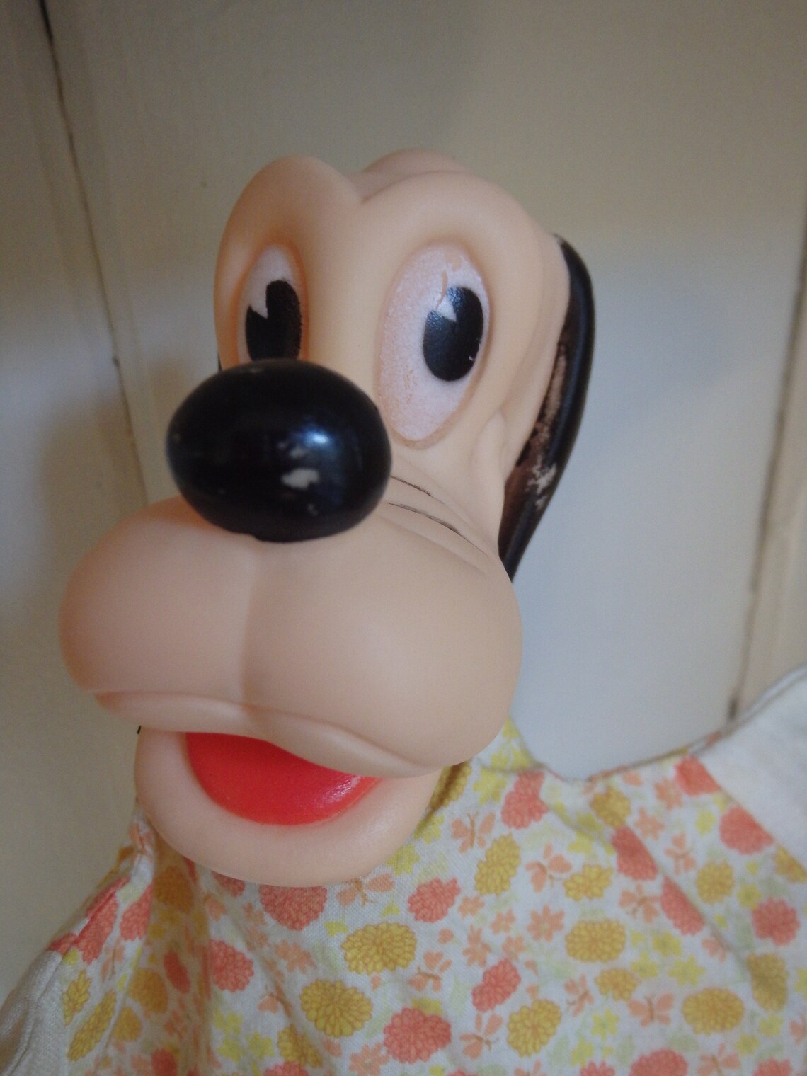 Vintage 1950's Disney Pluto Rubber Fabric Hand Puppet - Etsy UK