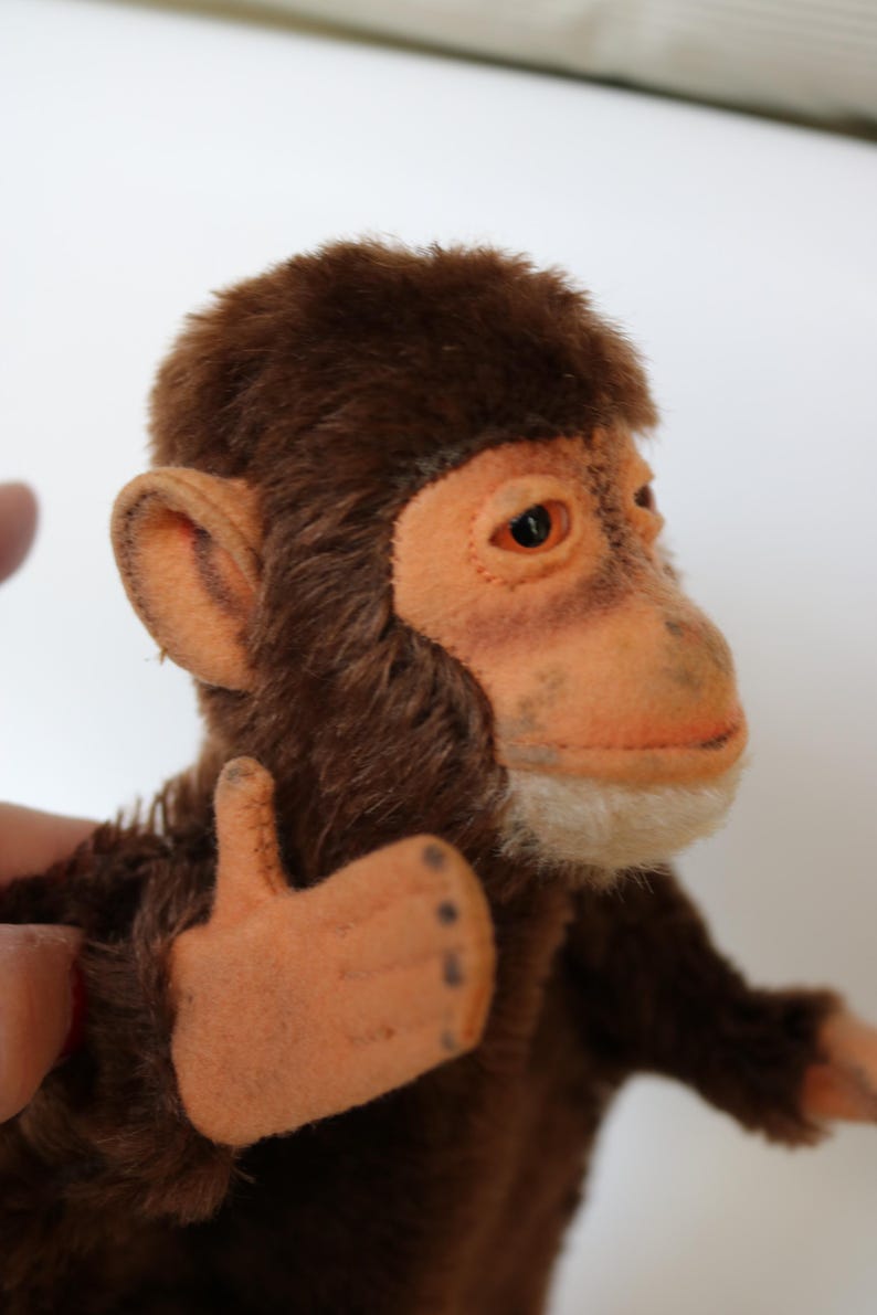 Vintage Steiff Mohair Jocko Monkey Chimpanzee 1950's Hand Glove Puppet ...