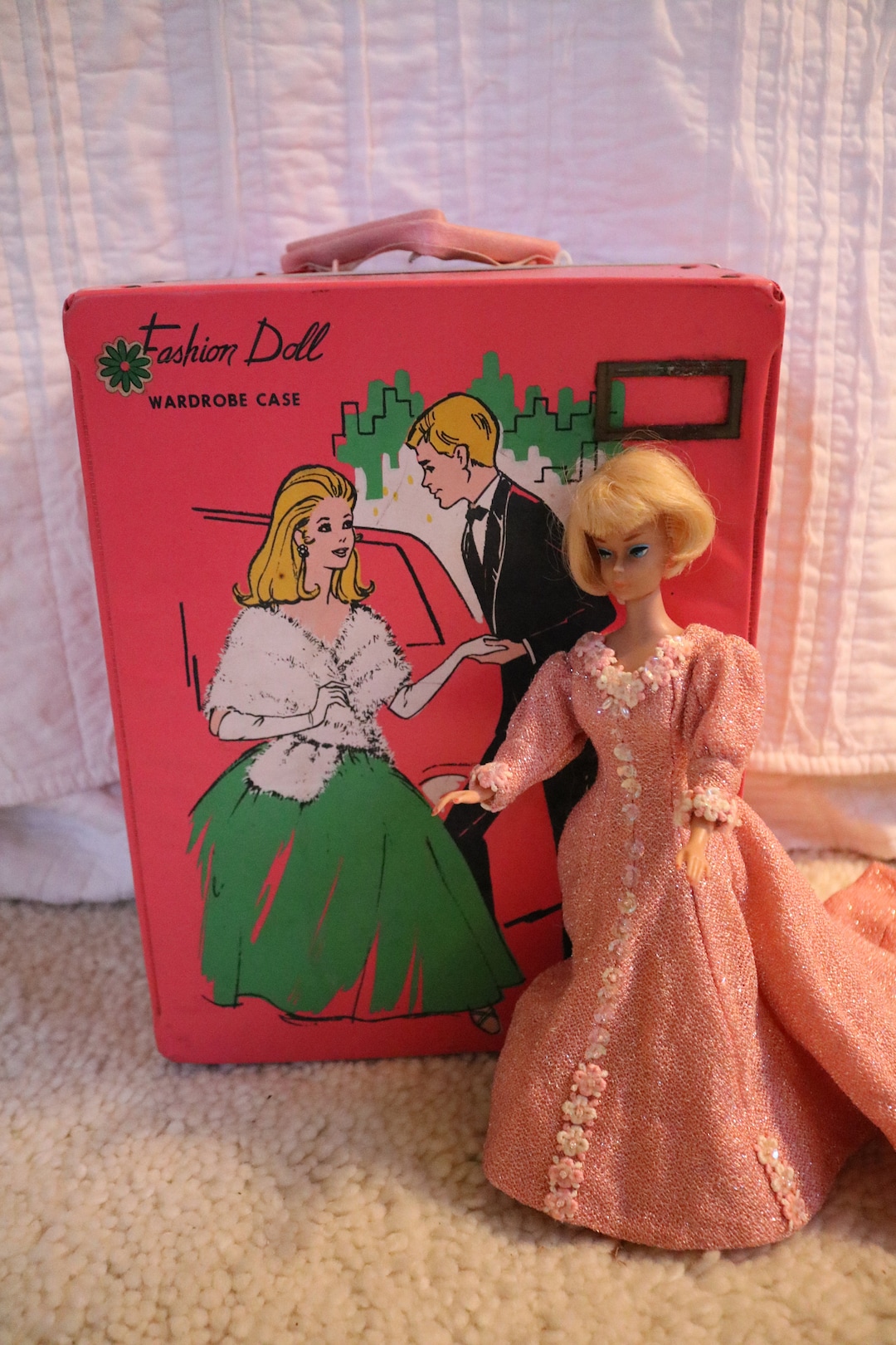 1960's American Girl Platinum Barbie Doll Mattel, B4 Midge on Buttox ...