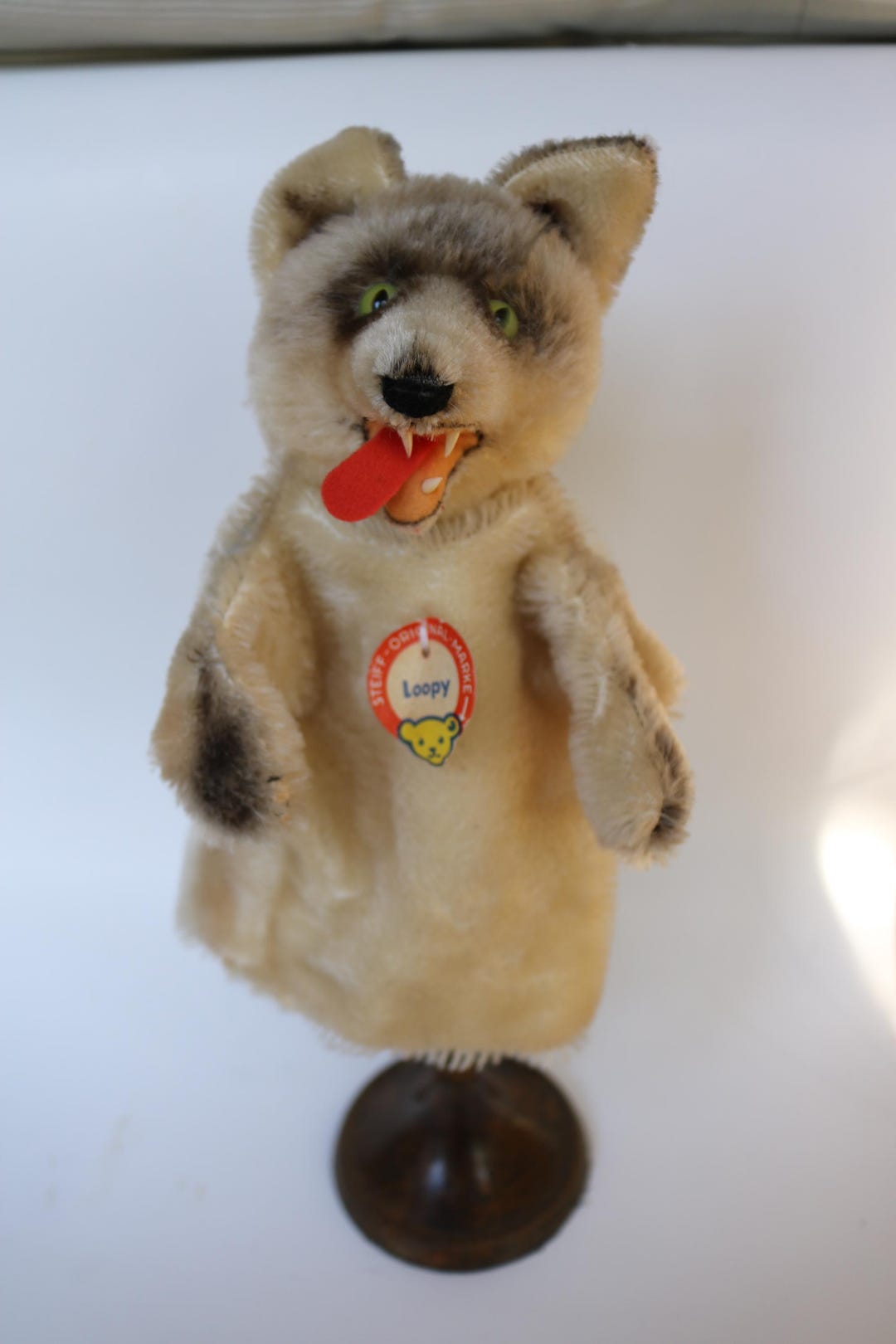 Vintage 1950's Steiff Mohair Loopy Wolf Hand Puppet With Tag - Etsy