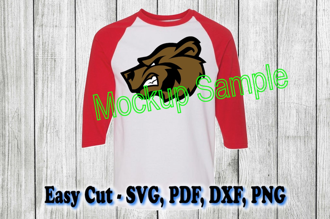 Bear Grizzly Mascot Design High School Sports Clipart - Etsy