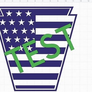 Keystone US Flag Design Svg - Pennsylvania PA Instant Download Vector ...