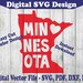 Minnesota Nice State Map Design MN Minn Svg, Silhouette, Cricut ...