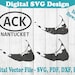 Nantucket ACK Map Designs 3 Versions SVG Instant Download Vector Cricut ...