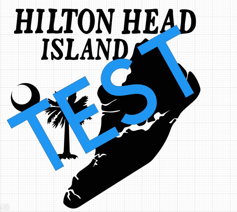 Hilton Head Island Map SVG – Palm & Moon Design (digital Download) - Etsy