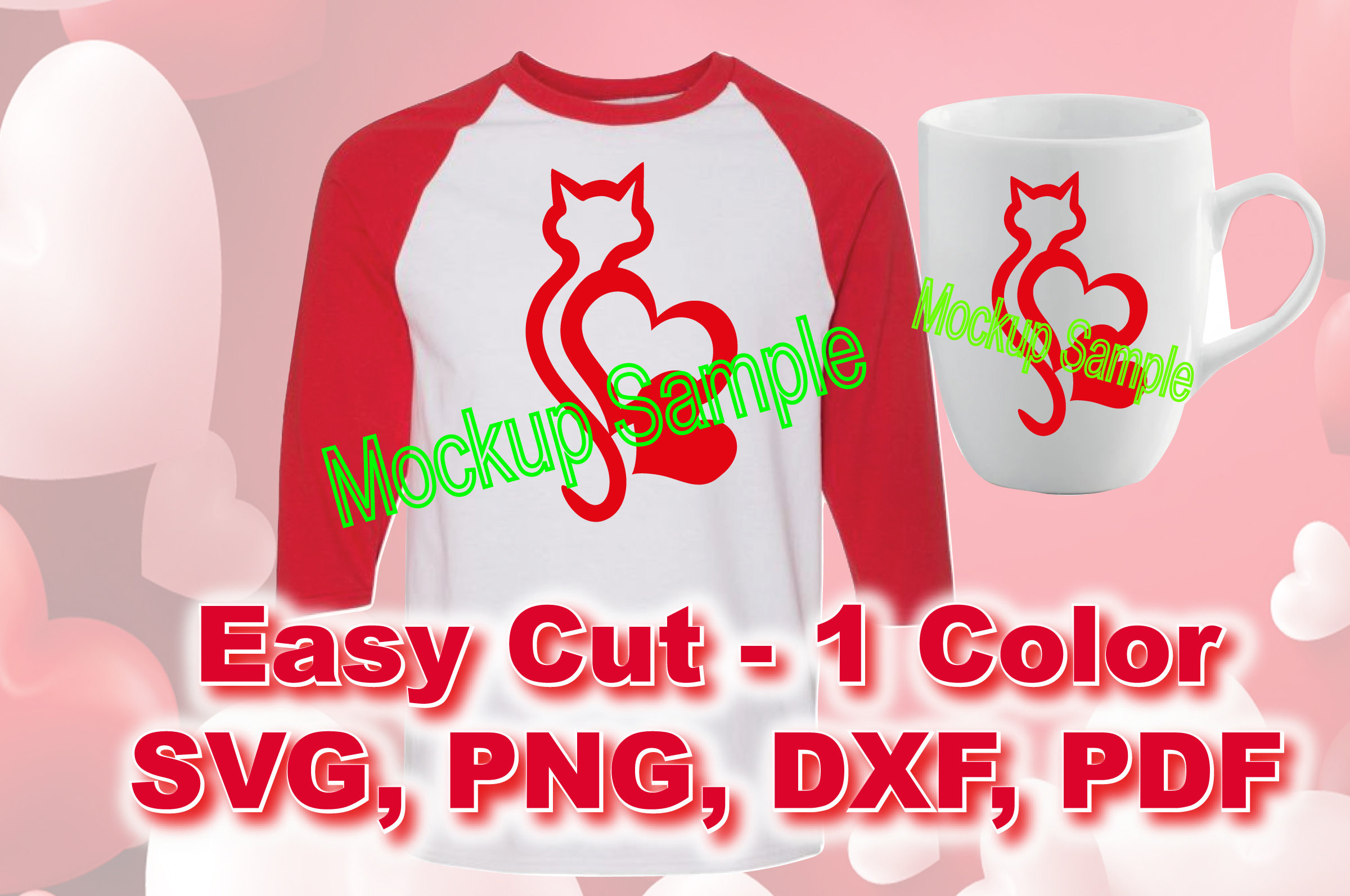 Cat Heart Design Svg Valentine Valentines Day Svg - Etsy UK