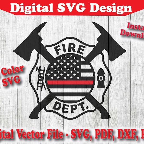 Fire Dept Flag Frame - Etsy