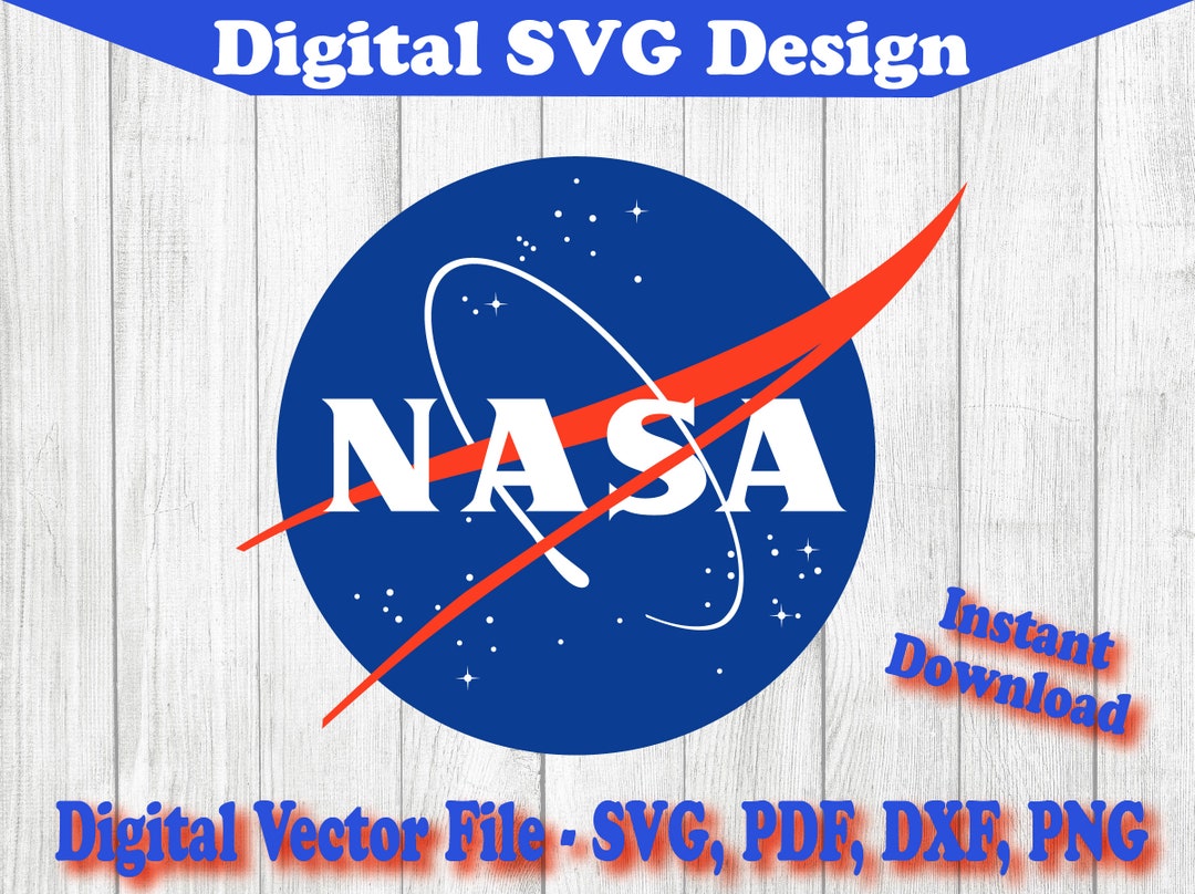 NASA Circle Logo 3 Color Layered SVG Cricut File Svg, Nasa Cut File ...