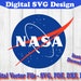 NASA Circle Logo 1 Color Version SVG Cricut File Svg, Nasa Cut File ...