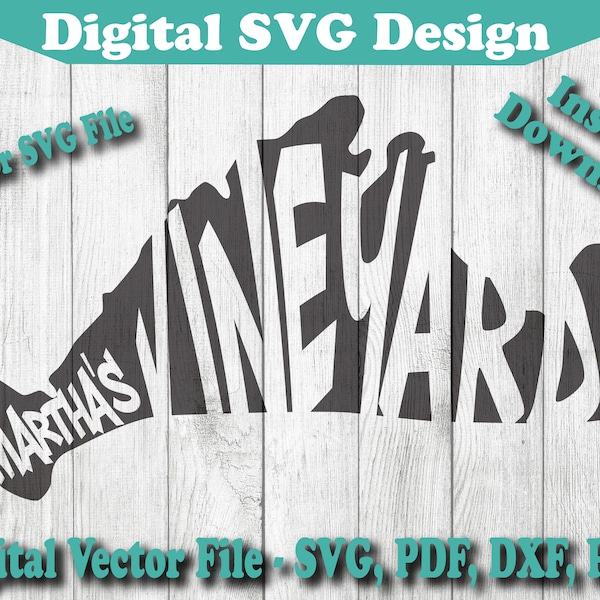 Map of Martha's Vineyard - Etsy