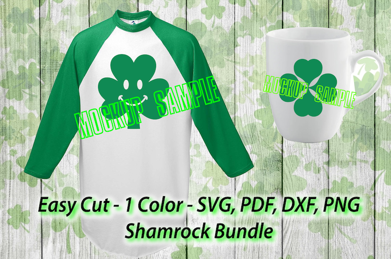 Clover Shamrock Design Bundle 30 Graphics St Patricks Day | Etsy