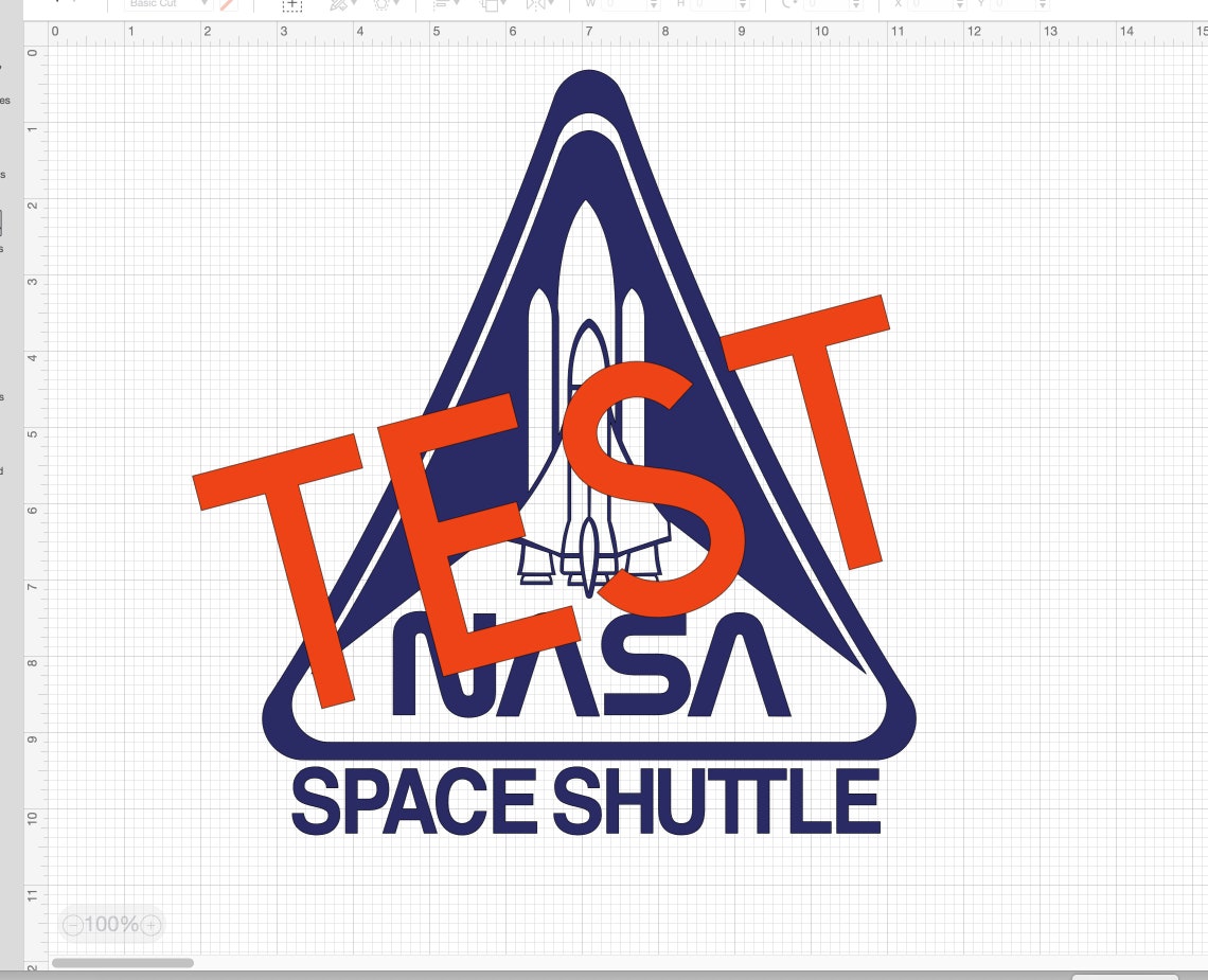 NASA Space Shuttle 1 Color Design SVG Cricut File Svg Nasa | Etsy