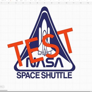 NASA Space Shuttle 1 Color Design SVG Cricut File Svg, Nasa Cut File ...