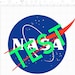 NASA Circle Logo 3 Color Layered SVG Cricut File Svg, Nasa Cut File ...