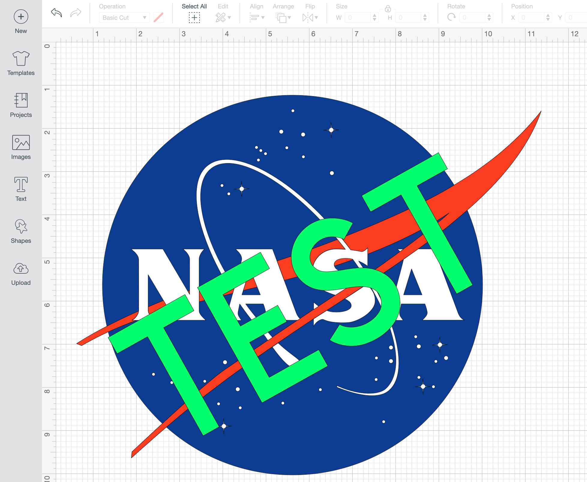 NASA Circle Logo 3 Color Layered SVG Cricut File Svg Nasa Cut - Etsy