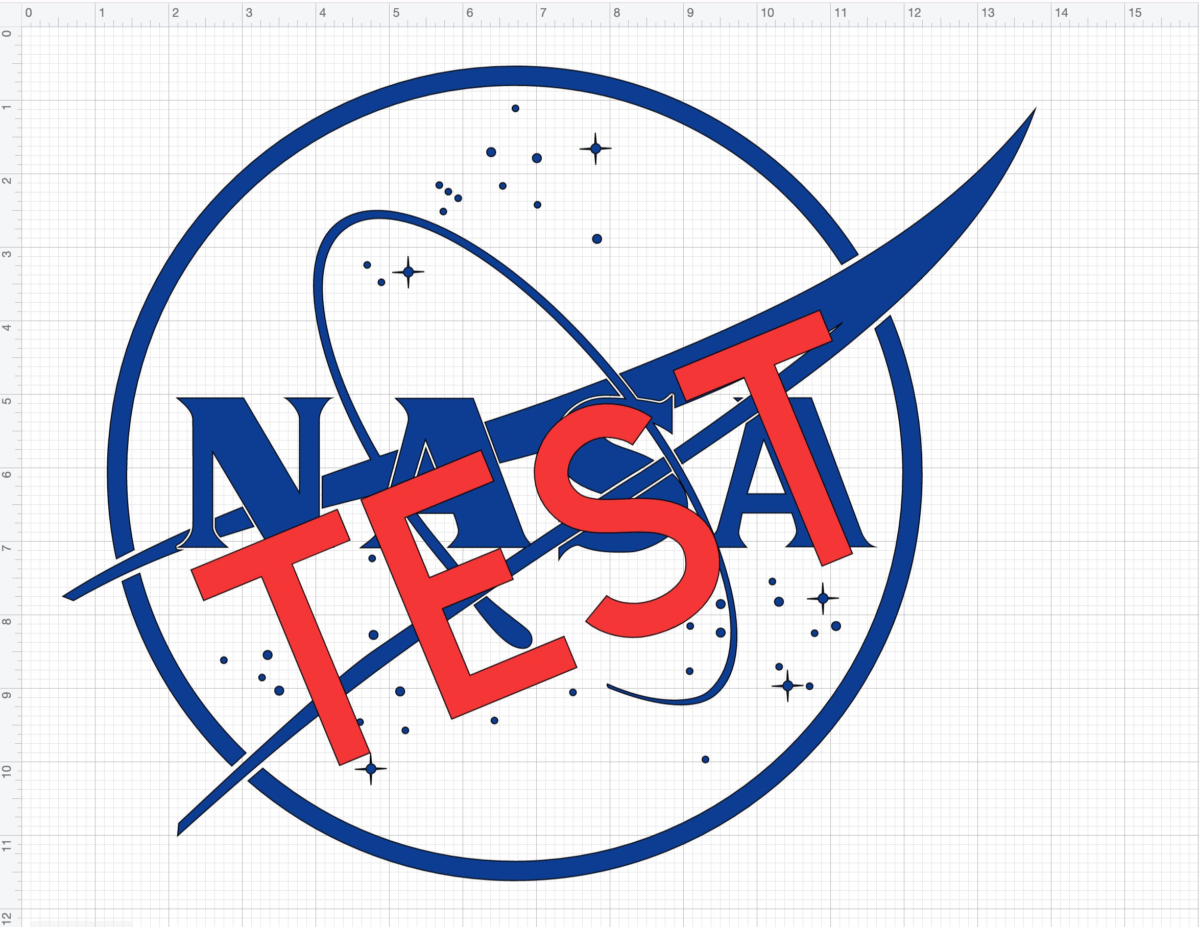 NASA Circle Logo 1 Color Version SVG Cricut File Svg, Nasa Cut File ...