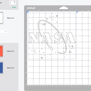 NASA Circle Logo 3 Color Layered SVG Cricut File Svg, Nasa Cut File ...