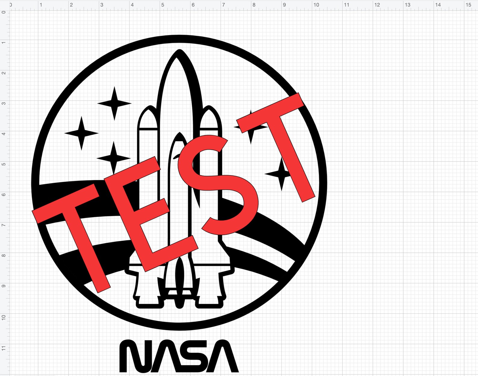 NASA Space Shuttle Vintage Full Color & 1 Color Design SVG - Etsy