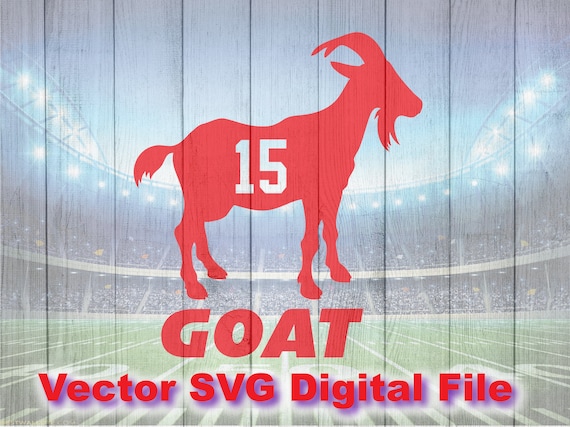 Goat 15 Football Design SVG Instant Download Vector Cricut | Etsy