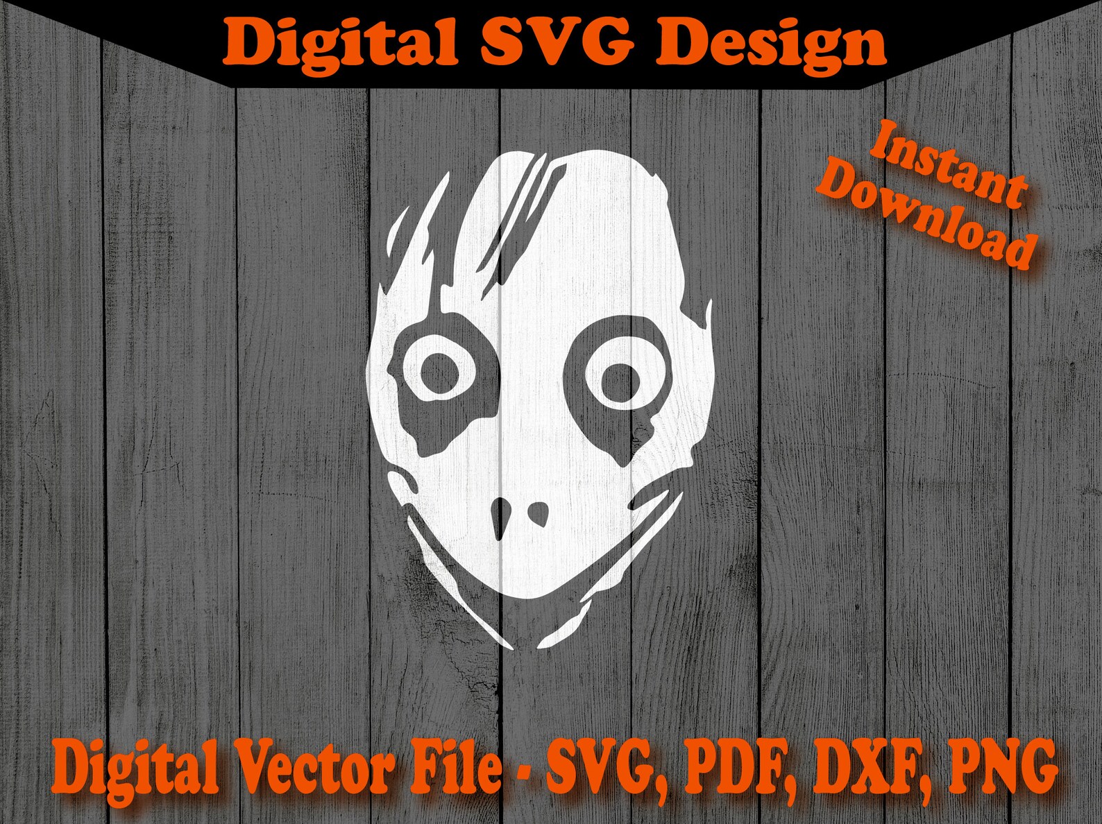 Scary Face MOMO Halloween Design SVG Cut File Clipart | Etsy