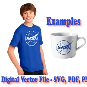 NASA Circle Logo 1 Color Version SVG Cricut File Svg, Nasa Cut File ...