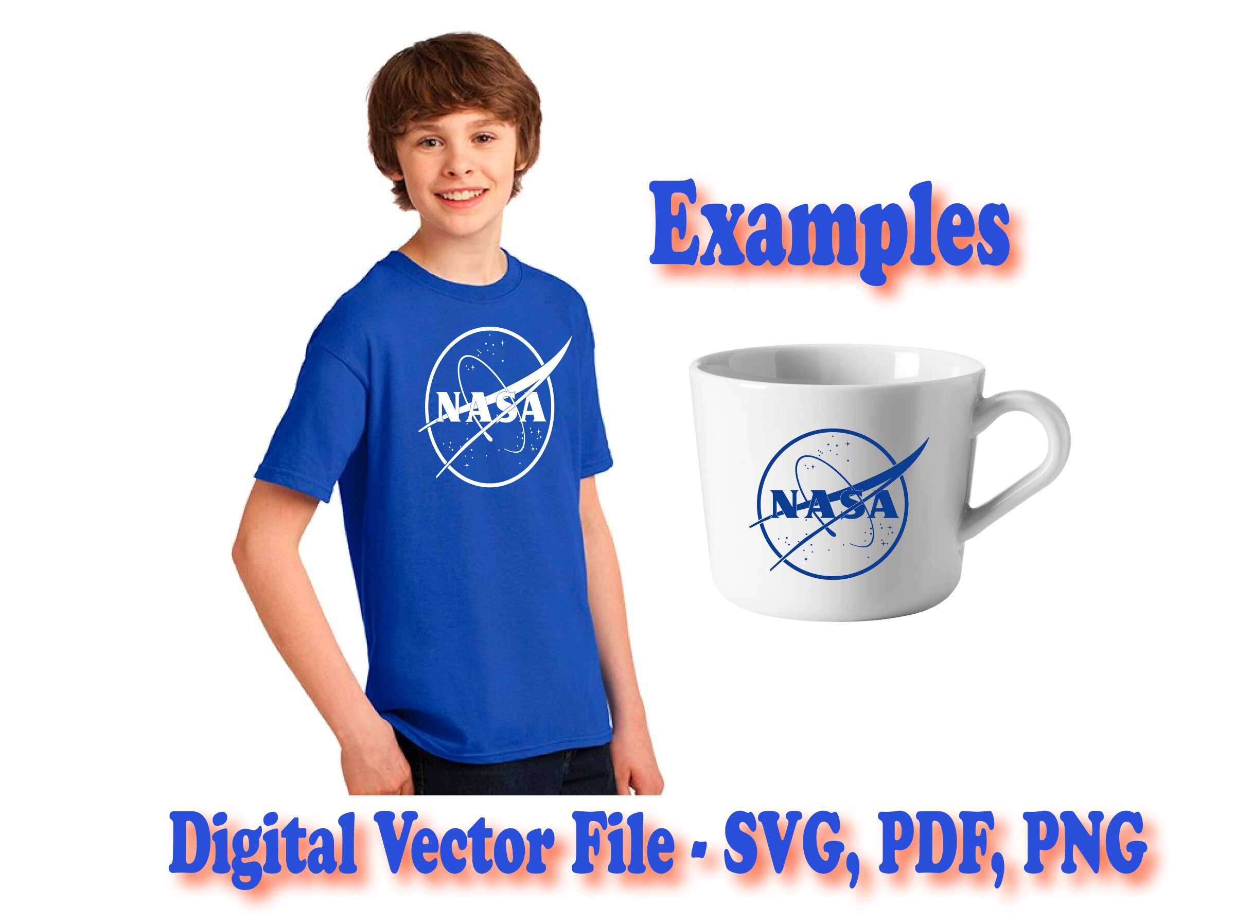 NASA Circle Logo 1 Color Version SVG Cricut File Svg, Nasa Cut File ...