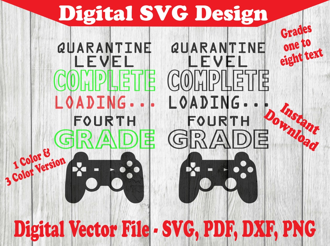 Quarantine Level Complete SVG: Video Game Grade Design (digital ...