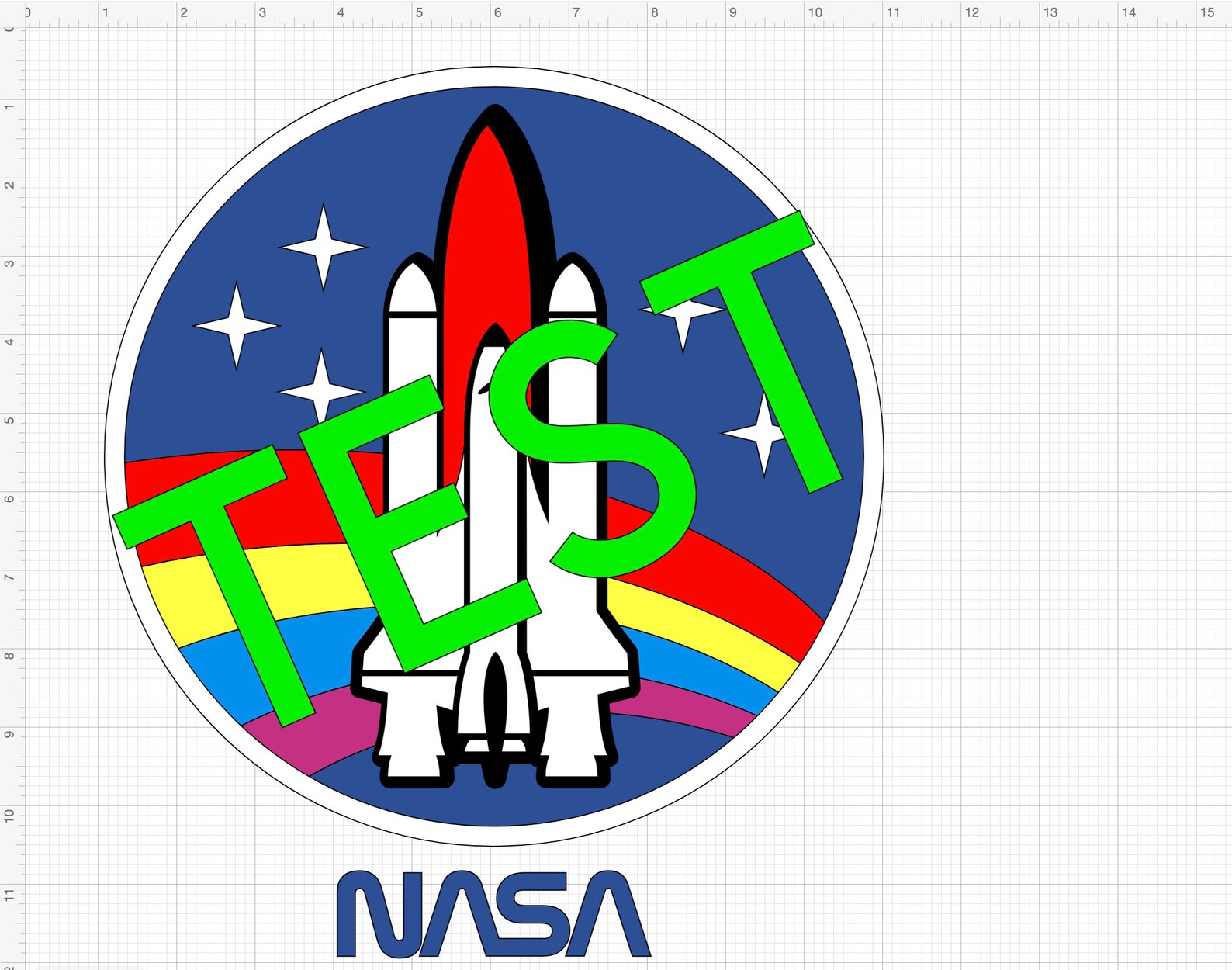 NASA Space Shuttle Vintage Full Color & 1 Color Design SVG - Etsy