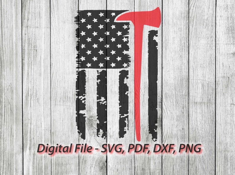Fire Axe US Flag Design Fire Department Svg Firefighter Svg - Etsy Ireland