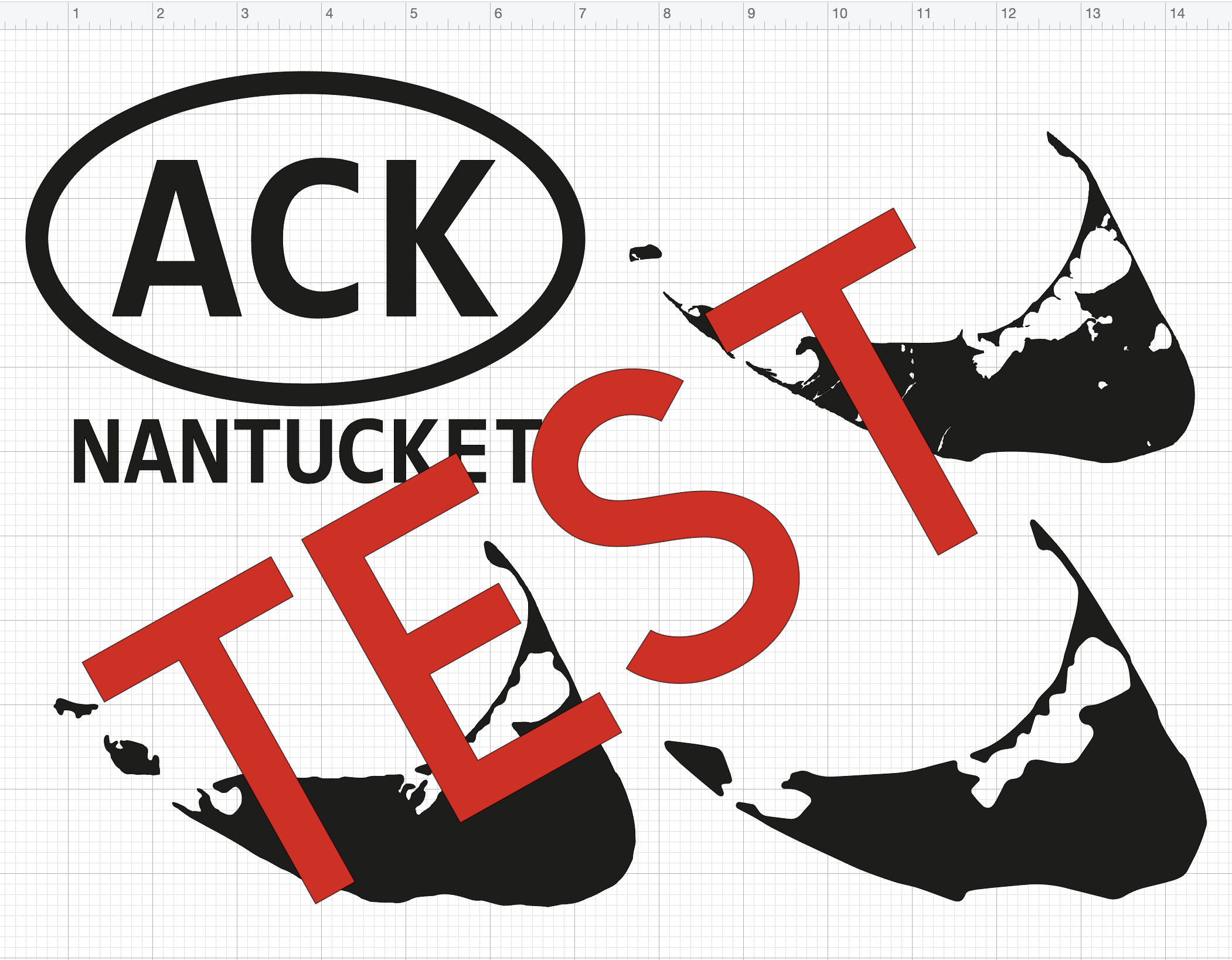 Nantucket ACK Map Designs 3 Versions SVG Instant Download - Etsy Singapore