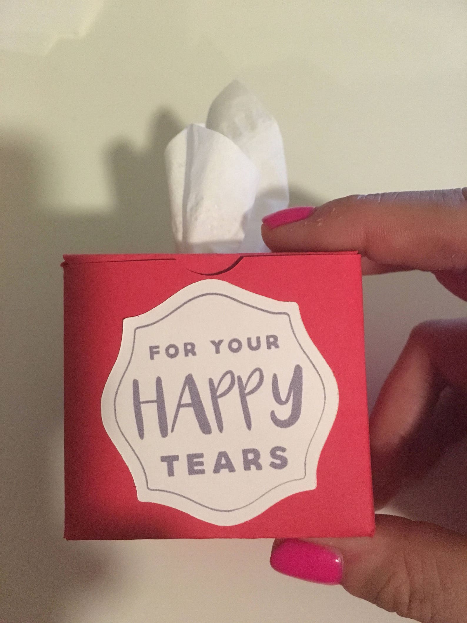 For Your Happy Tears Tissue Boxes - Etsy