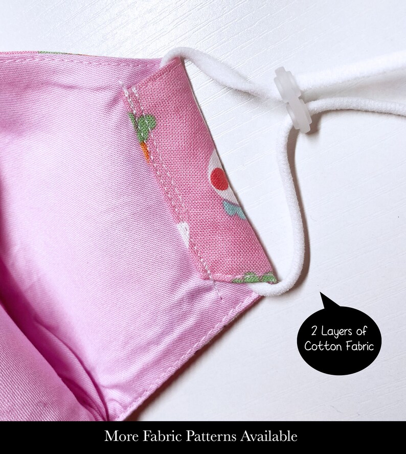 SHIP NEXT DAY Kids Mask with Adjustable Ear Loops. Kids | Etsy