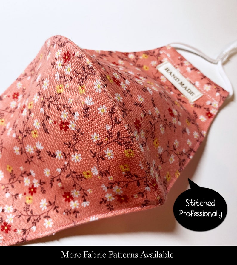 SHIP NEXT DAY 3-layered Cotton Face Mask With Filter Pocket - Etsy