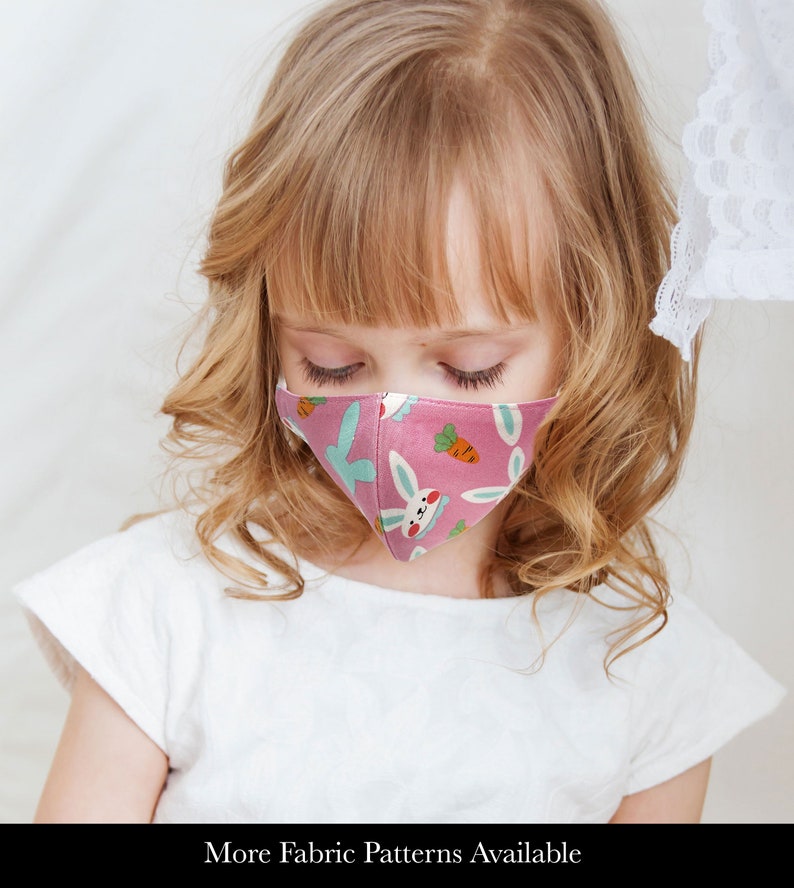 SHIP NEXT DAY Kids Mask with Adjustable Ear Loops. Kids | Etsy