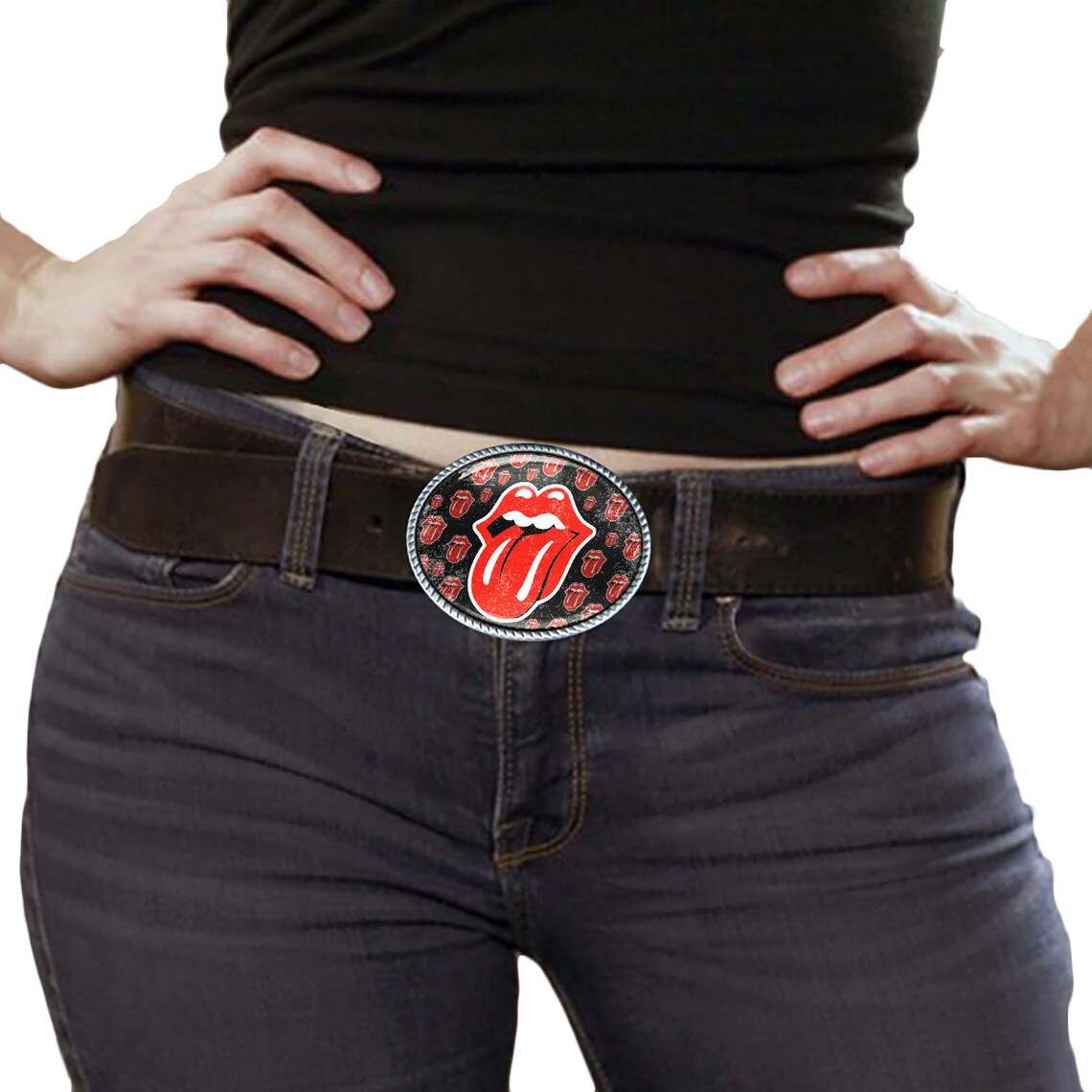 Rolling Stones Belt Buckle Classic Rock Album Art Oval | Etsy