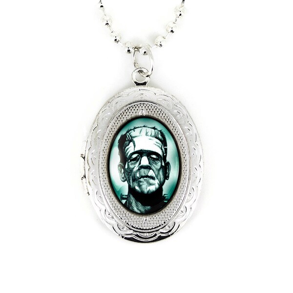 Silver Glass Locket - Etsy