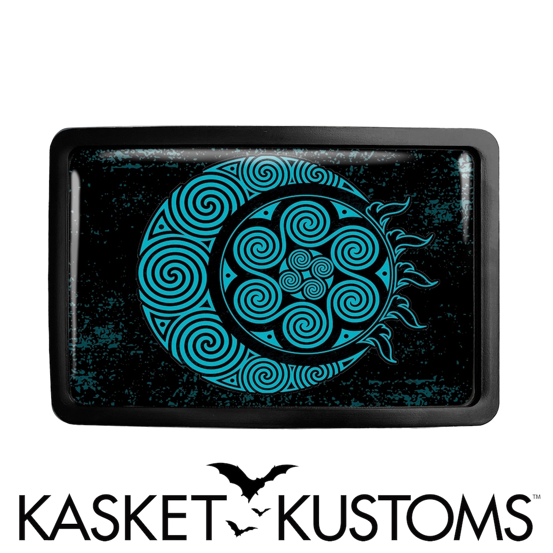 Celtic Belt Buckle - Sun and Moon Grunge Rectangle Belt Buckle - 638-2 ...