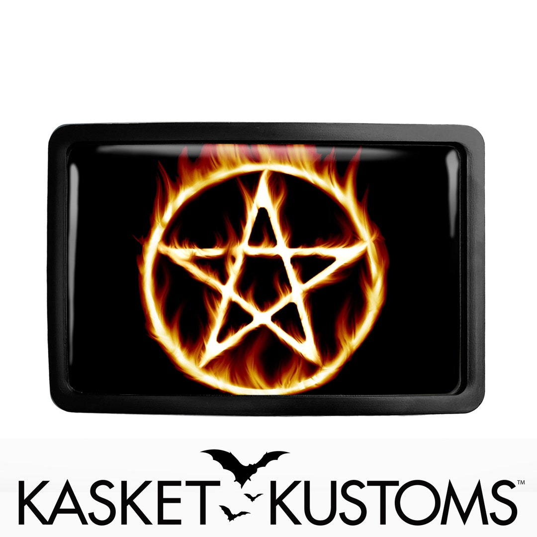 666 Pentagram Belt Buckle - Gothic Occult Satanic Pentacle Buckle - 336 ...
